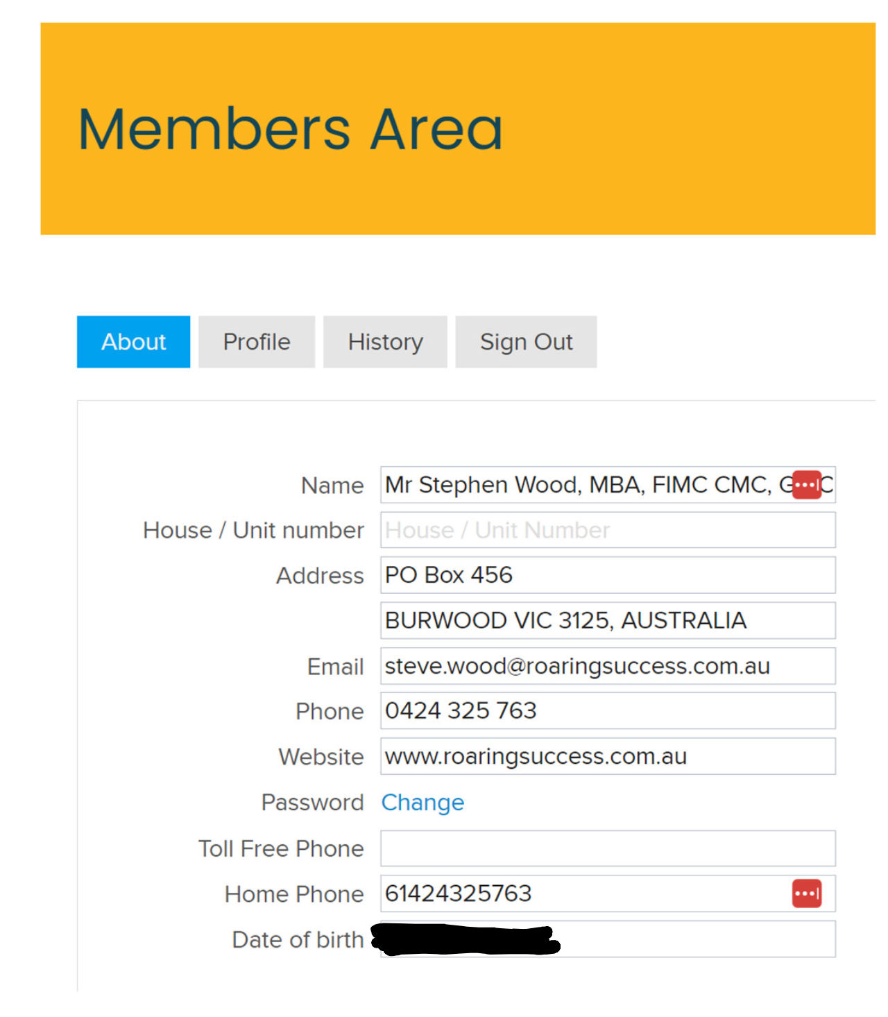 How to update your personal information - IMC Australia